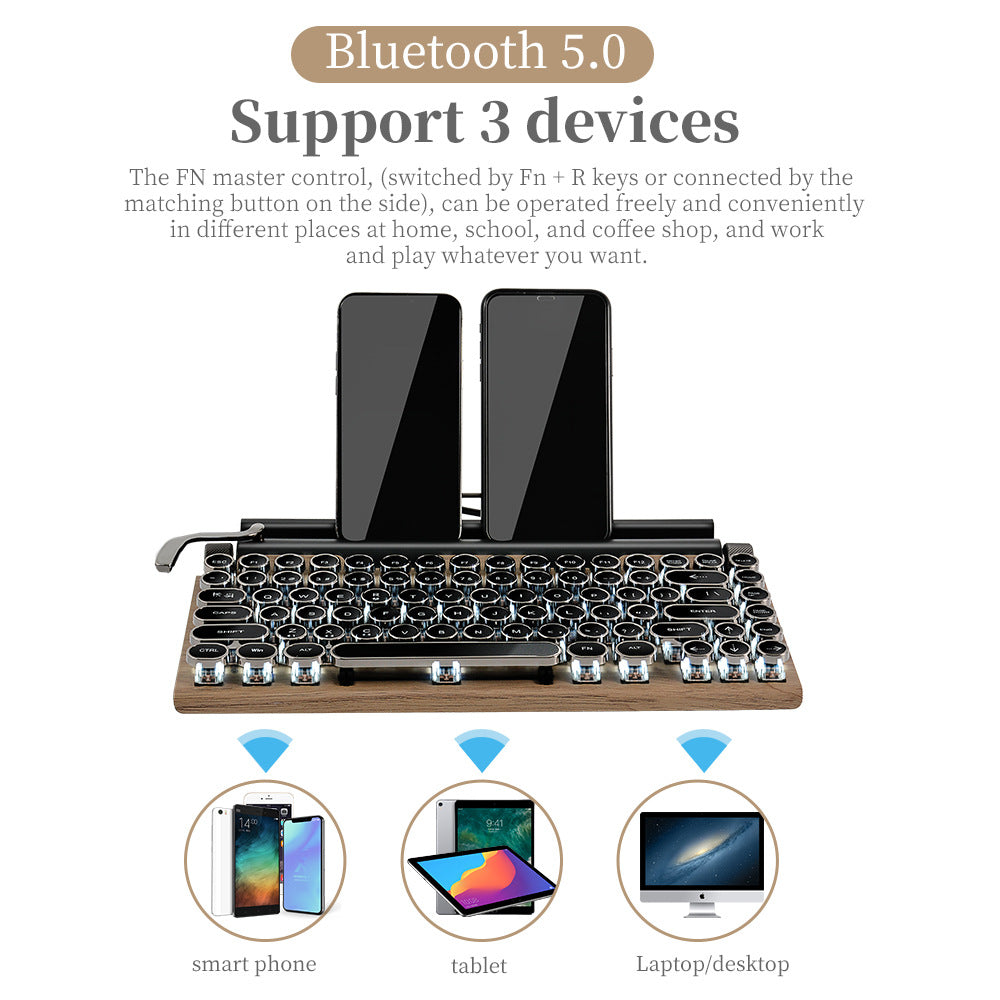 AMOSTING Retro Electric Typewriter Keyboard